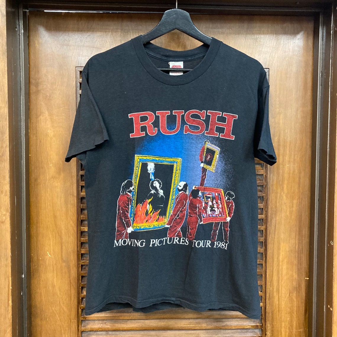 Vintage 1980s rush Rock Band Original 1981 Moving Pictures - Etsy