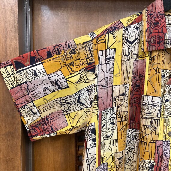 Vintage 1950’s “Shaheen’s” Atomic Tiki Pattern Loop C… - Gem