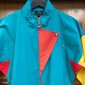 Vintage 1980's New Wave Avant Garde Colorblock Mod Jumpsuit Outfit ...