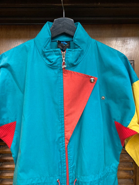 Vintage 1980's New Wave Avant Garde Colorblock Mod Ju… - Gem