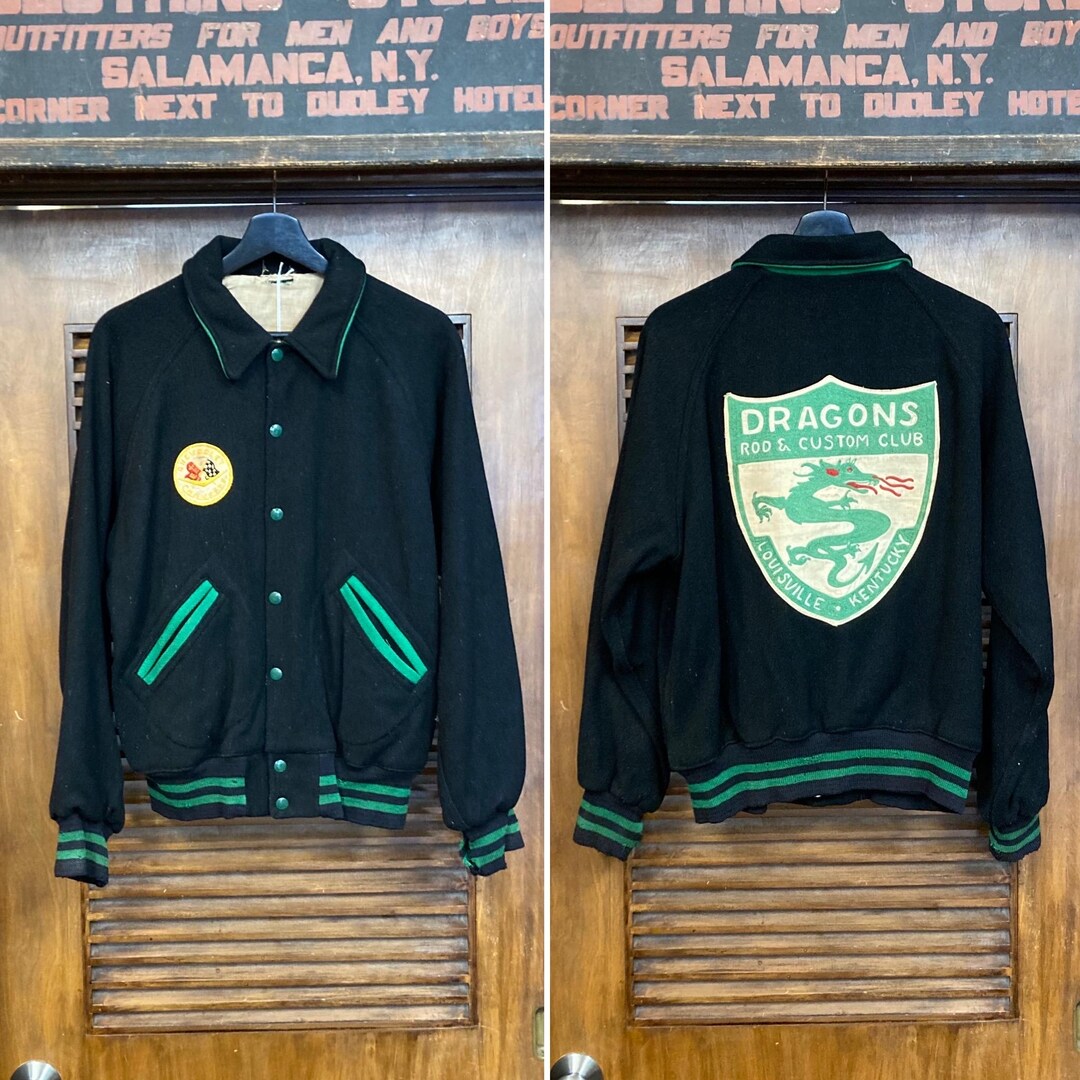 Vintage 1950’s “dragons” Hot Rod Car Club Wool Rockabilly Jacket ...