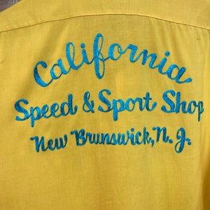 Vintage 1950’s California Speed Shop Hot Rod Rayon Bowling Rockabilly ...