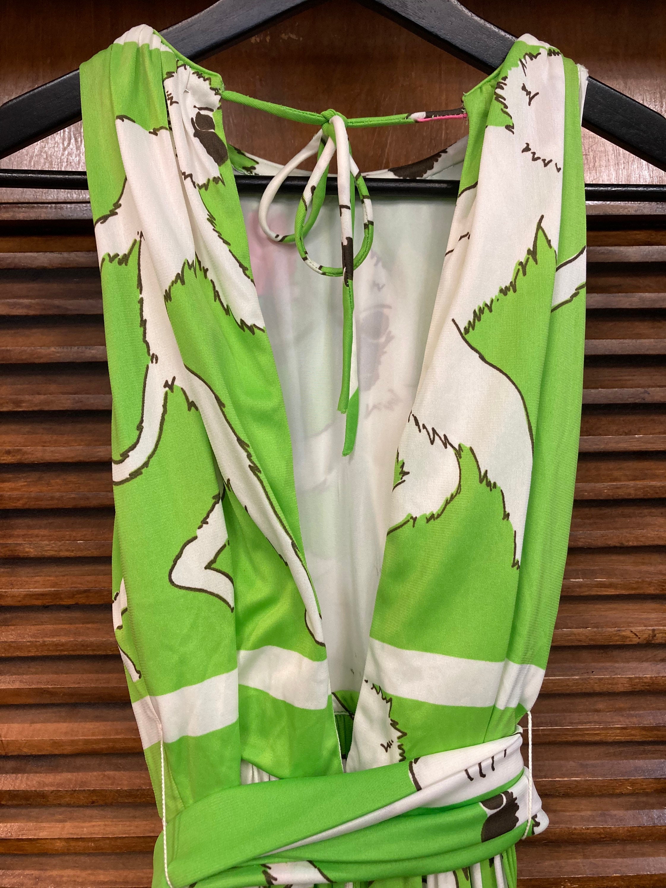 Vintage 1960s Pop Art Donald Brooks Designer Monkey Ice Cream Print ...