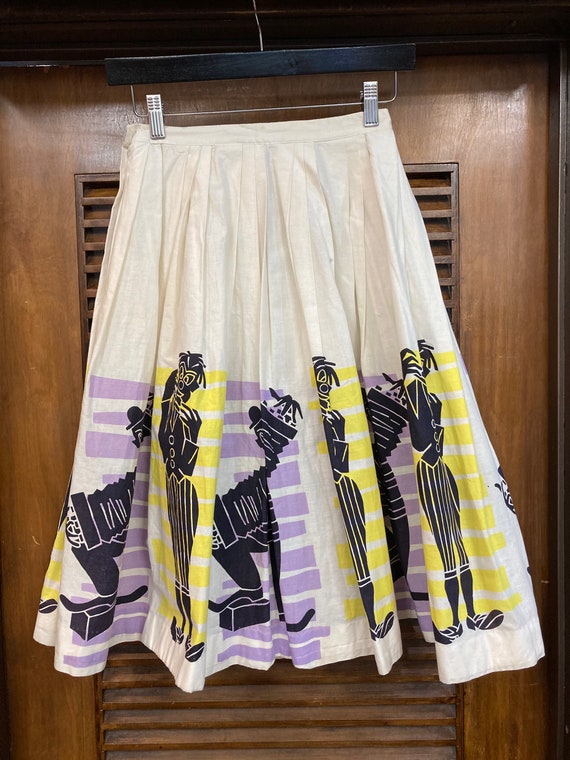 Vintage 1950’s Atomic Clown Circus Cotton Rockabilly … - Gem