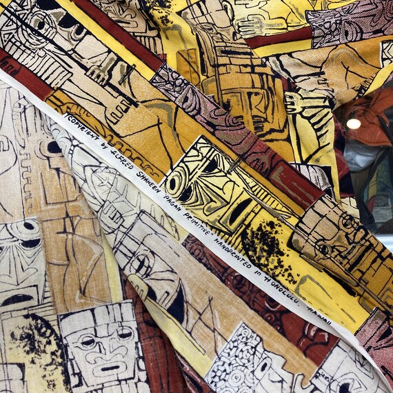 Vintage 1950’s “Shaheen’s” Atomic Tiki Pattern Loop C… - Gem