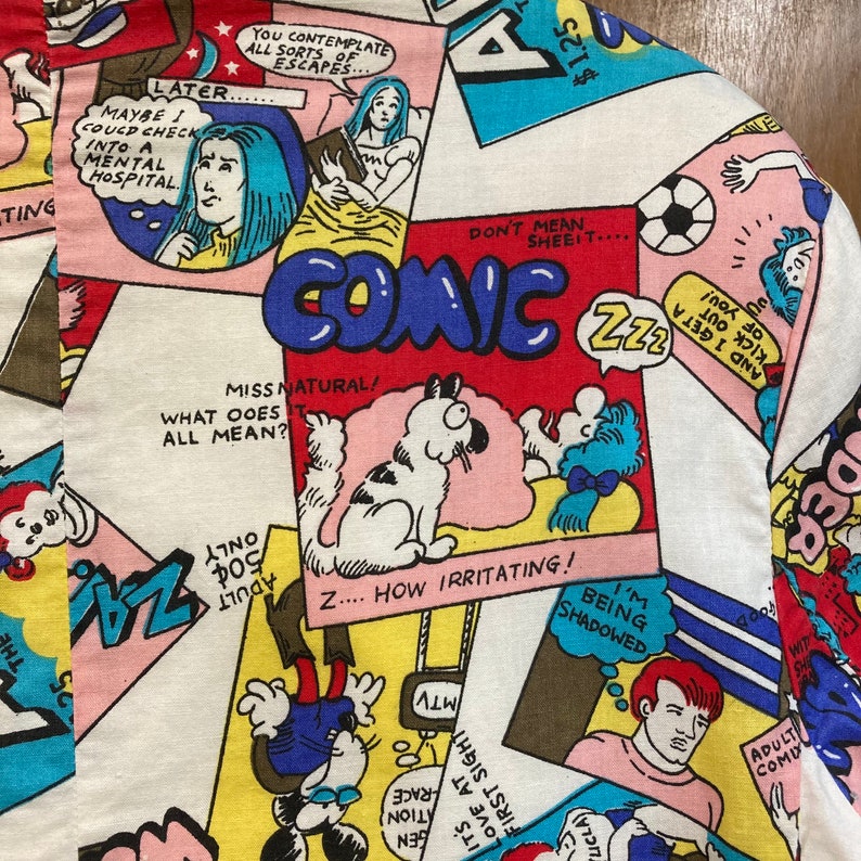 Vintage 1980’s Comic Book Pop Art Cartoon New Wave Blazer Jacket, 80’s ...
