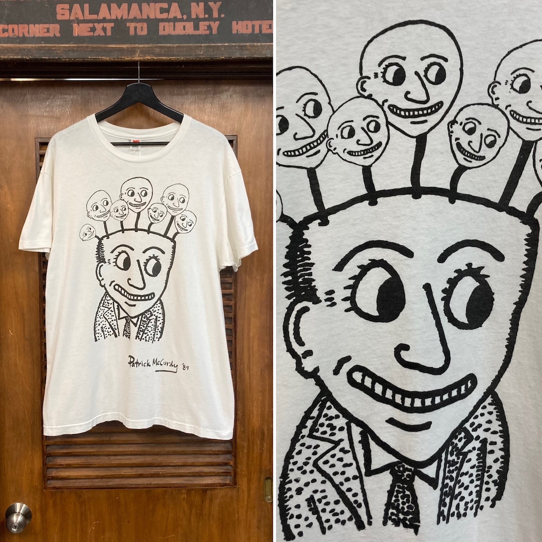 Vintage 1980’s Dated 1989 Cartoon Comic Artwork “patrick Mccurdy” T ...
