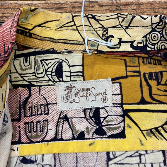 Vintage 1950’s “Shaheen’s” Atomic Tiki Pattern Loop C… - Gem