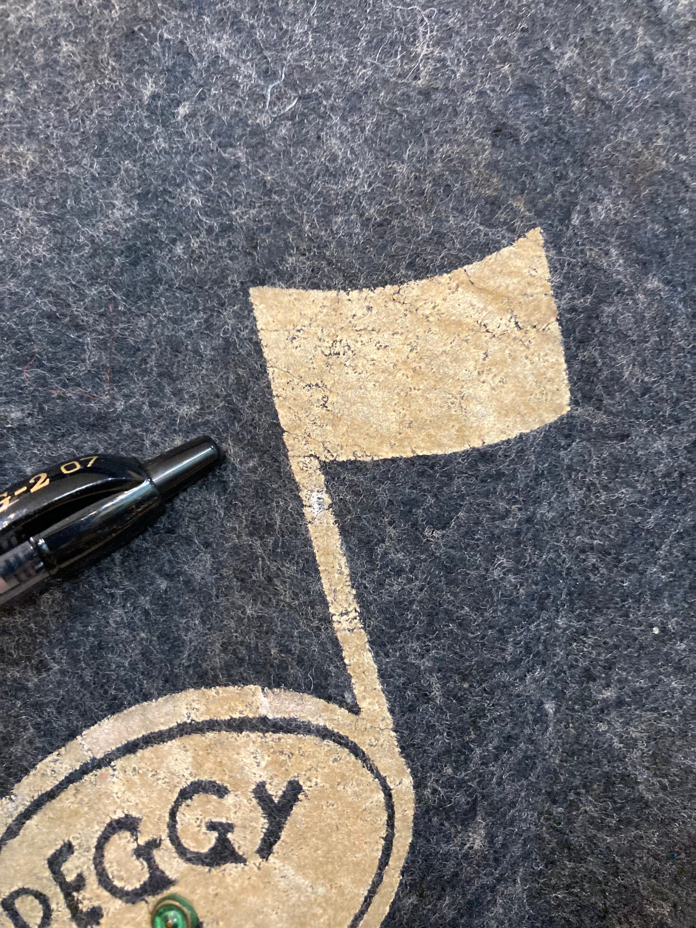 Vintage 1950s Rockabilly Music Notes Felt Appliqué Original - Etsy