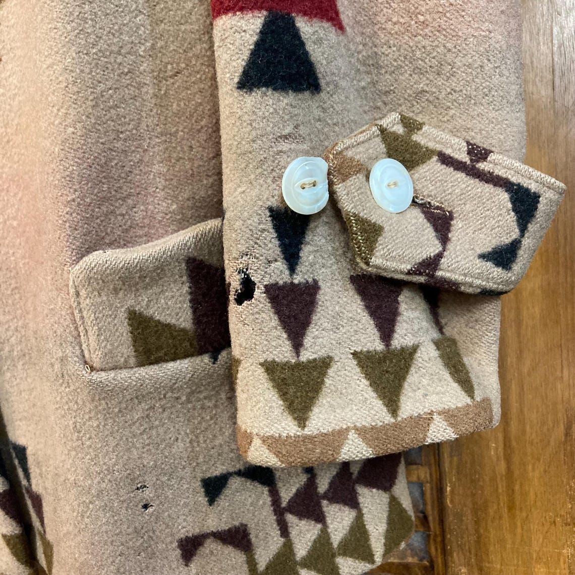 Vintage 1920’s Original “pendleton” Wool Southwest Native Toboggan ...