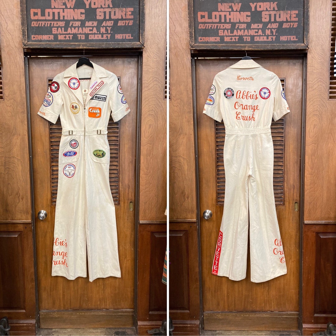 Vintage 1970’s Car Club Racing Orange Crush Drag Race Mod Disco ...