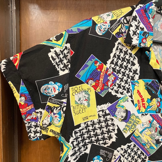 Vintage 1980’s Clown Cartoon New Wave Rayon Movie Pos… - Gem