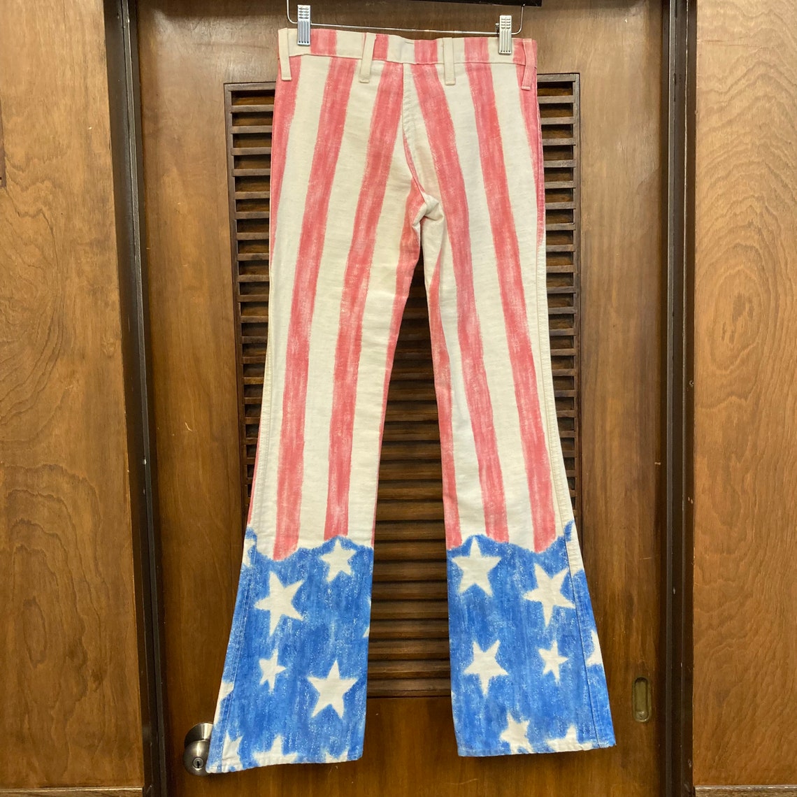 Vintage 1960’s Stars and Stripes Mod Hip Hugger Flare Hippie Denim ...