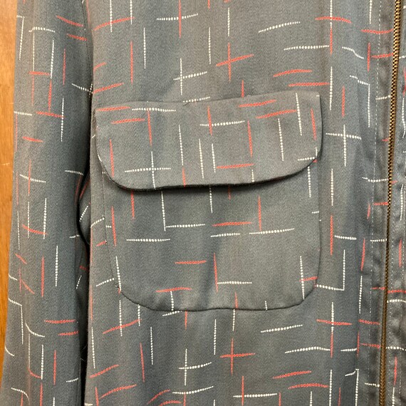 Vintage 1950’s Size L Atomic Fleck Gabardine Rockabil… - Gem