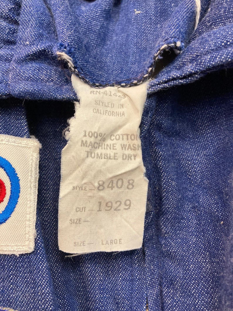 Vintage 1960s Keith Moon Racer Denim Patch Jumpsuit Outfit - Etsy