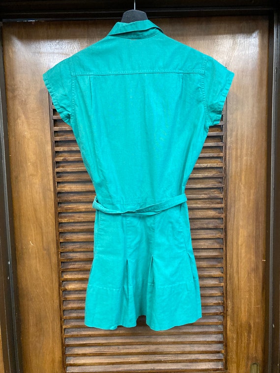 Vintage 1950’s Gym Romper Playsuit Cotton Outfit W Bu… - Gem