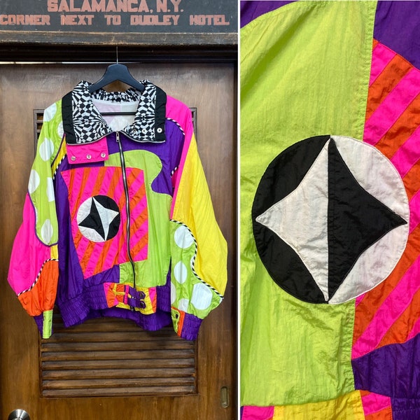 Neon Windbreaker - Etsy