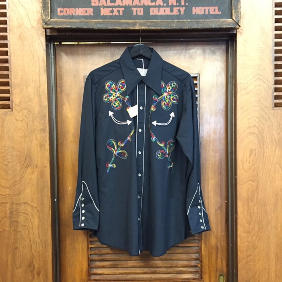 Vintage 1960’s “H Bar C” Western Cowboy Rockabilly Shirt -never Worn ...