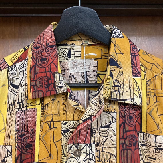 Vintage 1950’s “Shaheen’s” Atomic Tiki Pattern Loop C… - Gem