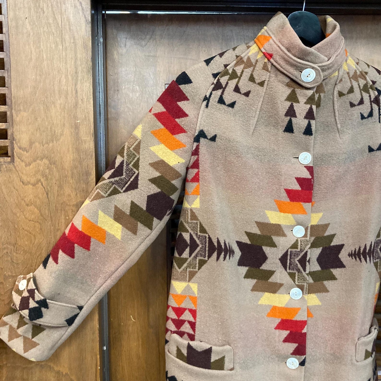 Vintage 1920’s Original “pendleton” Wool Southwest Native Toboggan ...