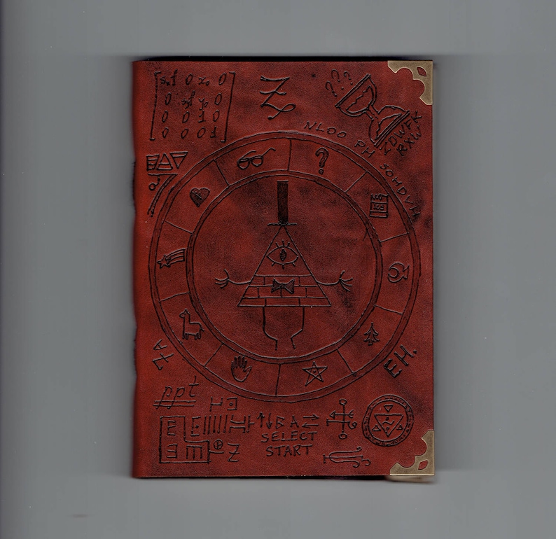 Leather Journal - Gravity Falls Bill Cipher - Etsy UK