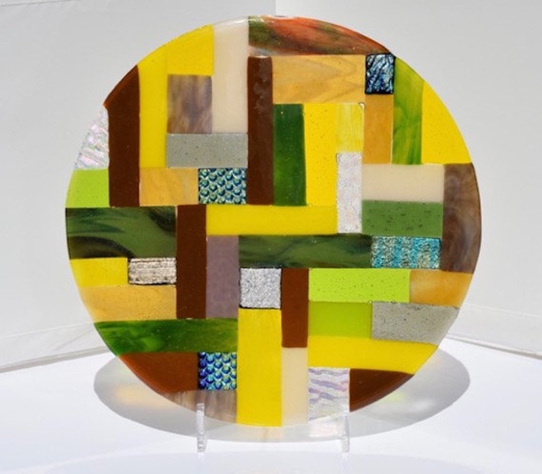 Fused Glass Wall Art. Original Contemporary Glass Art Made With ...