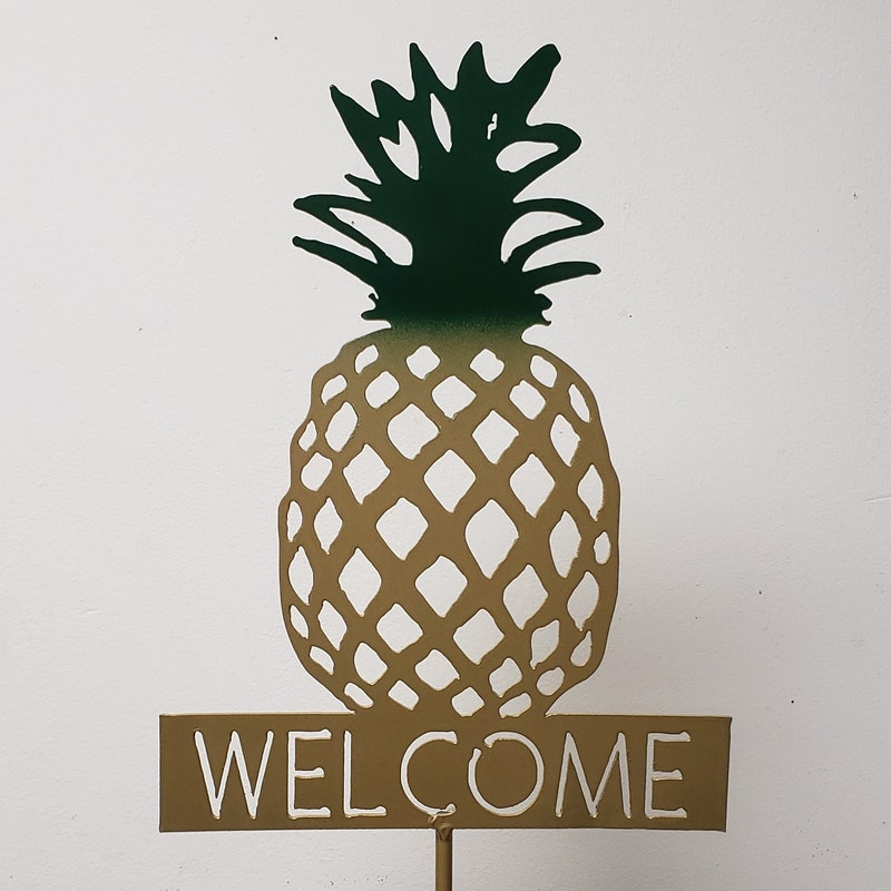 Pineapple Welcome Sign - Etsy