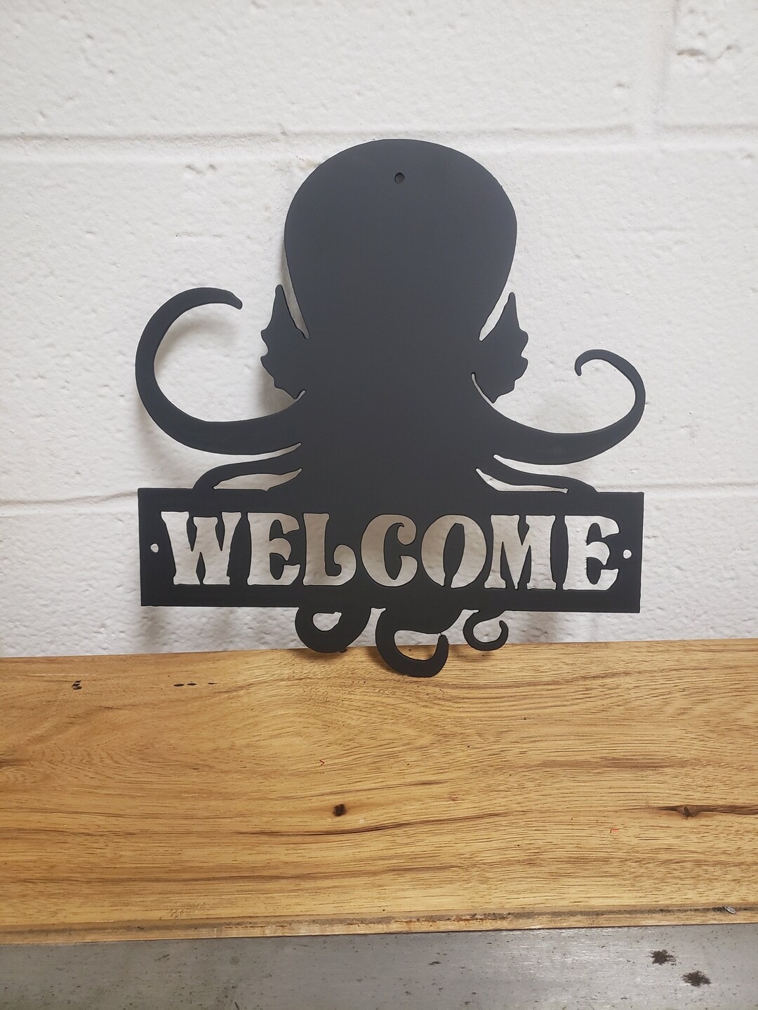 Metal Cthulu / Octopus Welcome Sign Yard Art Home Decor Garden & Patio ...