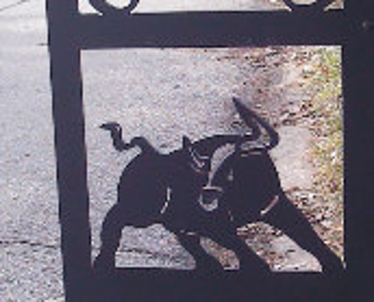 Custom Metal Bull Shaped Personalized Mail Box Sign Home Yard - Etsy