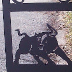 Custom Metal Bull Shaped Personalized Mail Box Sign Home Yard Decor ...