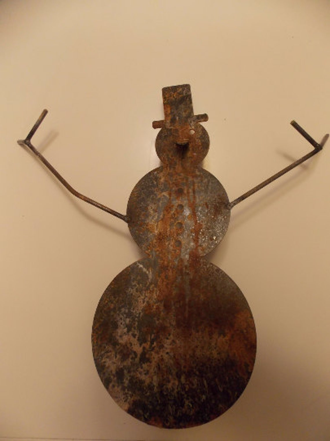 RUSTY the SNOWMAN Custom 18 Metal Art Free Standing | Etsy