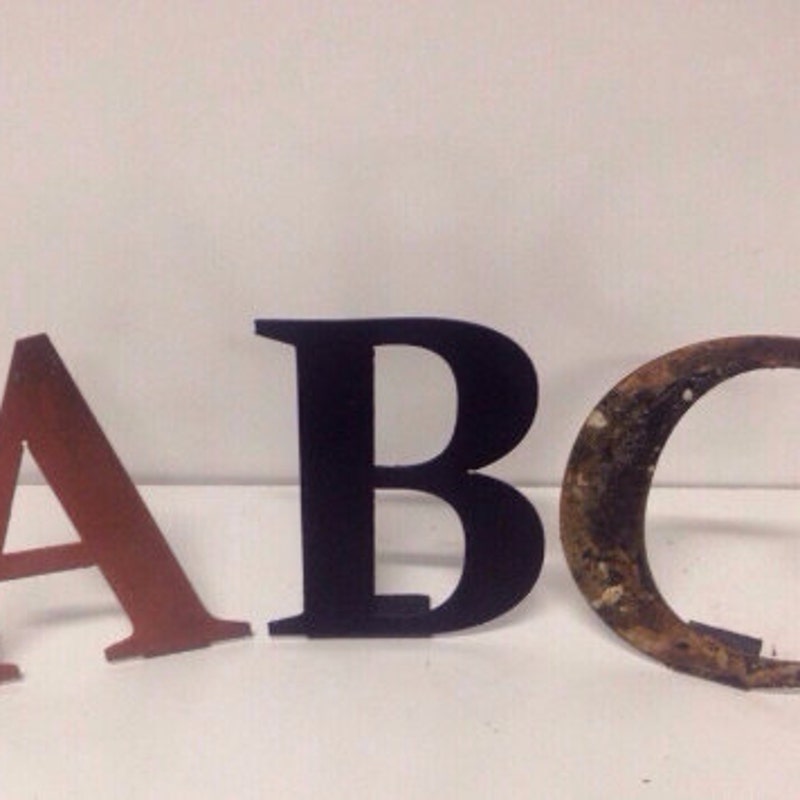 Metal Letters - Etsy