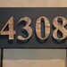 Vertical Number Plate Custom Metal Address Plate Plaque House or ...