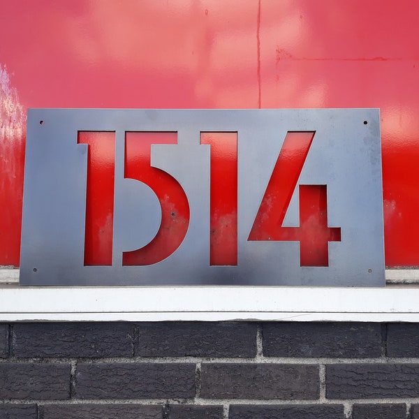 Free Standing House Number Sign - Etsy