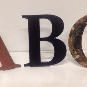 Custom 6 Inch Metal Letters and Numbers Wall Décor Industrial Address ...