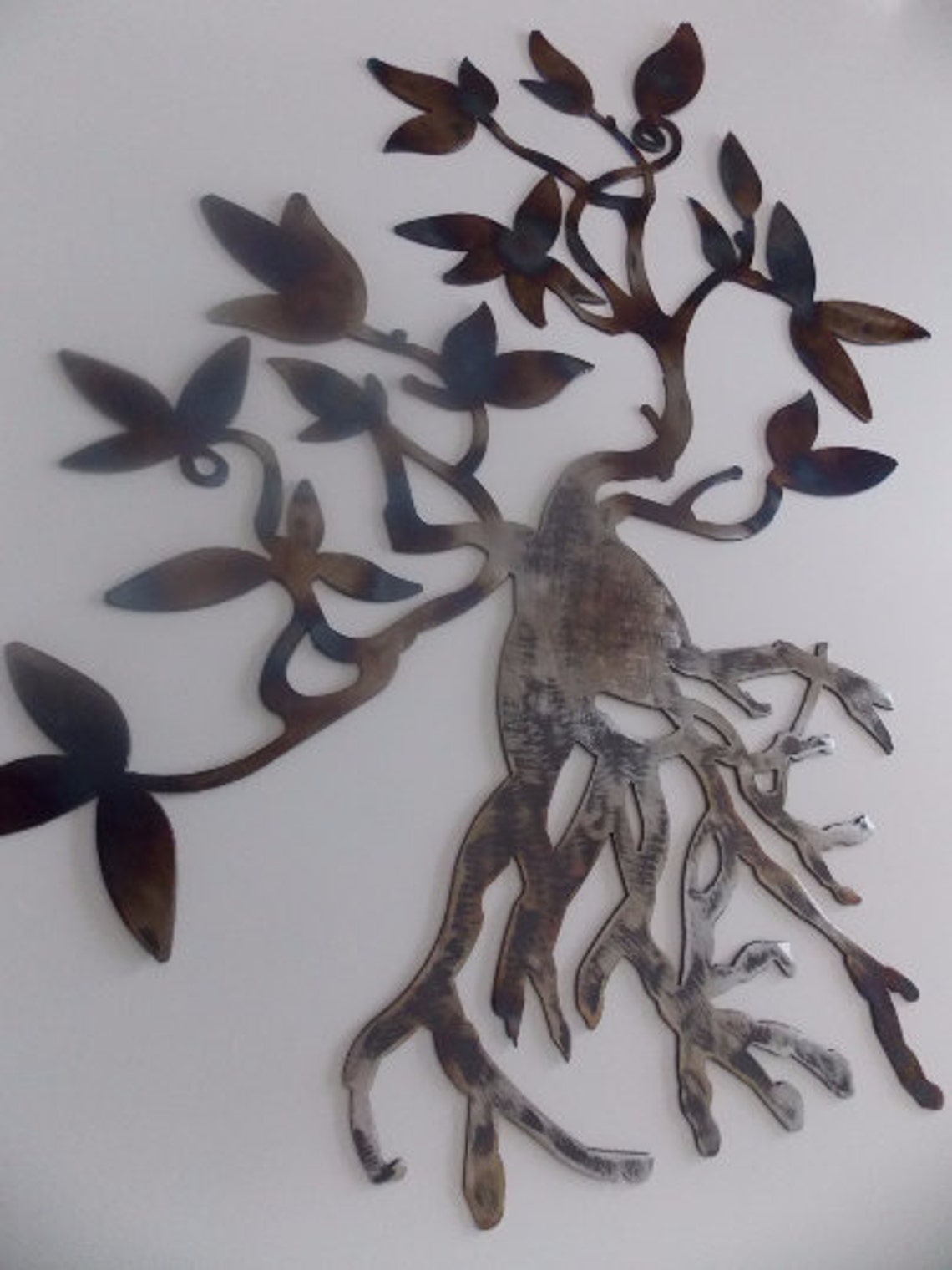 Custom Metal Tree Shaped Wall Art Home Decor Metal Fab Metal - Etsy