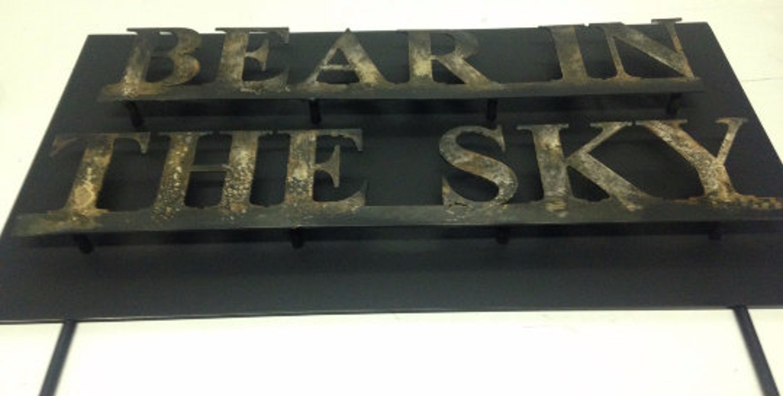 Custom Metal Sign With Floating Letters or Numbers - Etsy