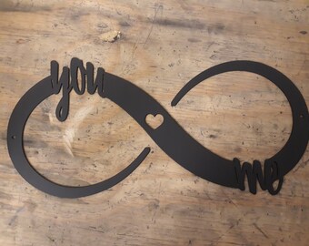 Infinity Heart Metal Wall Art - Etsy