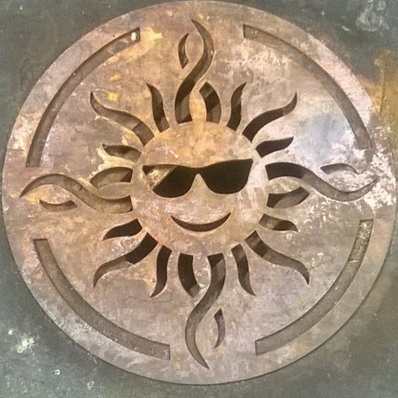 Metal Sun Wall Art - Etsy