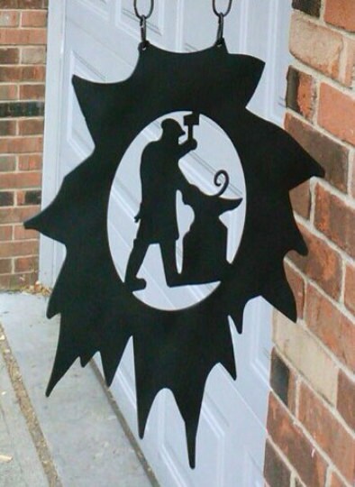 Hanging Metal Sign W/ Bracket Custom Personalized for Home - Etsy