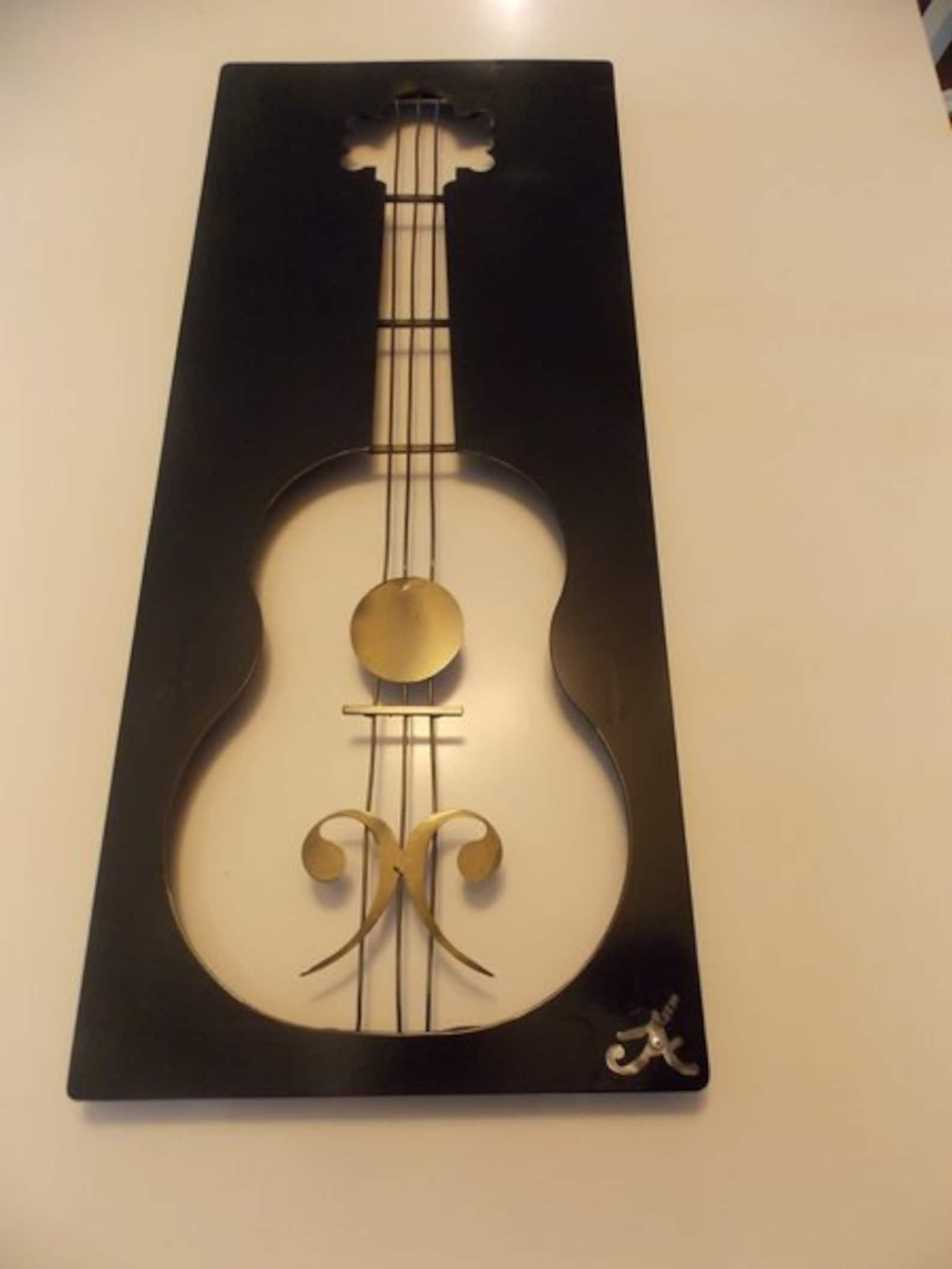 Acoustic Guitar Custom Metal Sculpture Signature Artist Series - Etsy