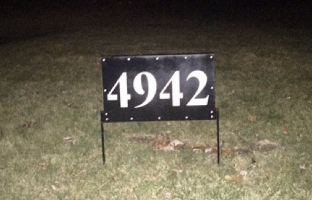 Double Sided Address Sign Custom House Numbers Plate Plaque - Etsy