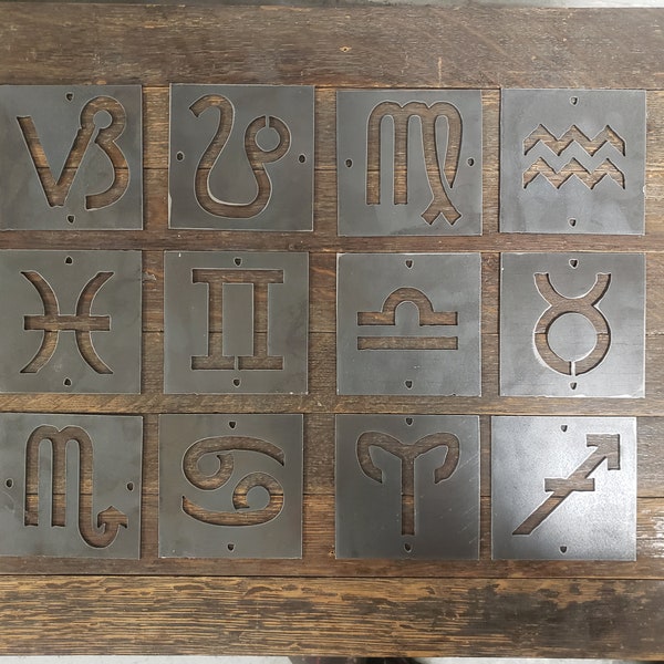 Metal Zodiac Signs - Etsy