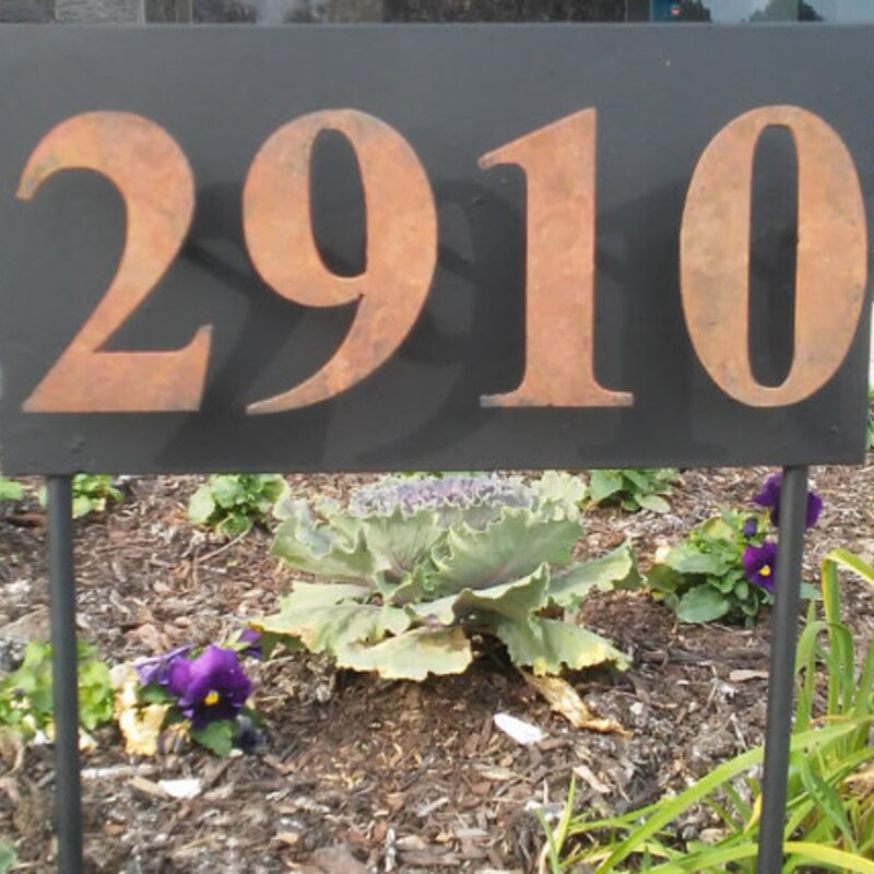 House Numbers Yard Sign - Etsy