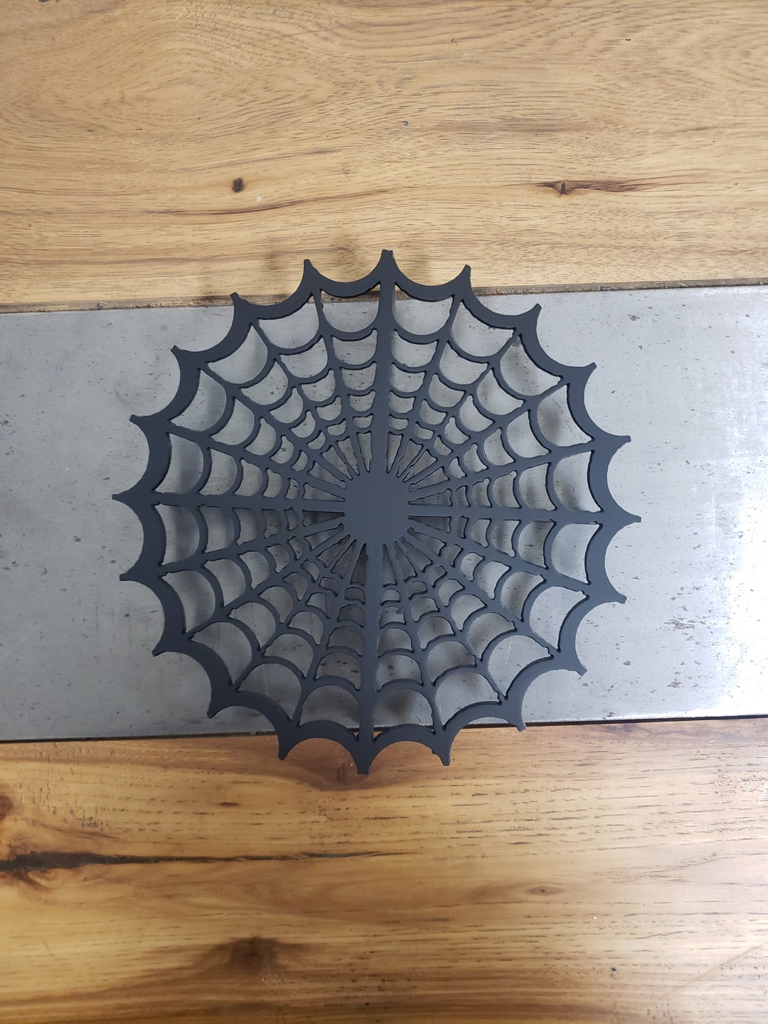 Custom Spider Web Metal 10 Trivet Home Decor Hotplate Functional Art ...