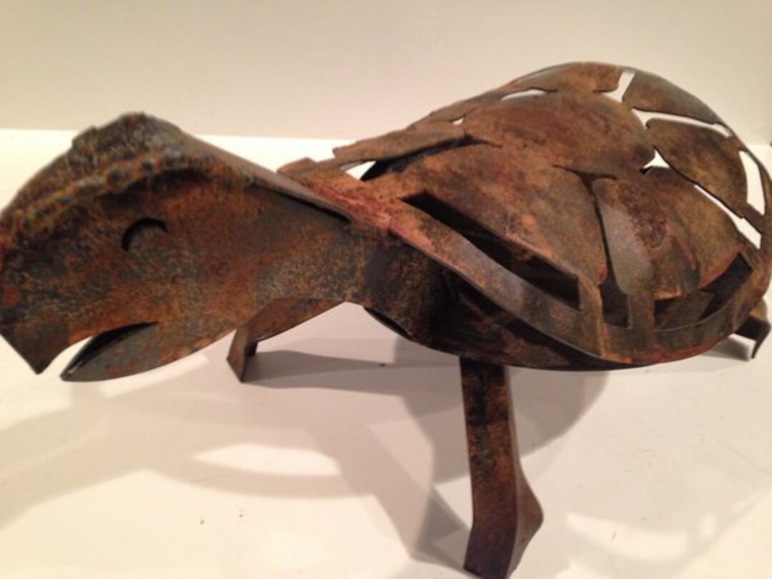 Metal Tortoise Turtle Art Sculpture Yard Garden Art Handcrafted Metal ...