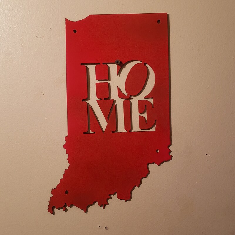 Indiana Home Sign - Etsy