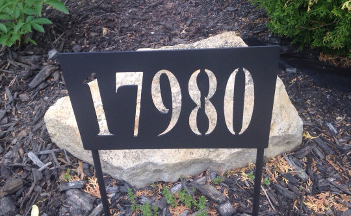 Custom Metal Fabricated Address Sign House Numbers Address - Etsy