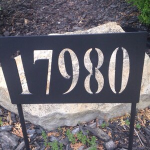 Custom Metal Fabricated Address Sign House Numbers Address Plaque ...