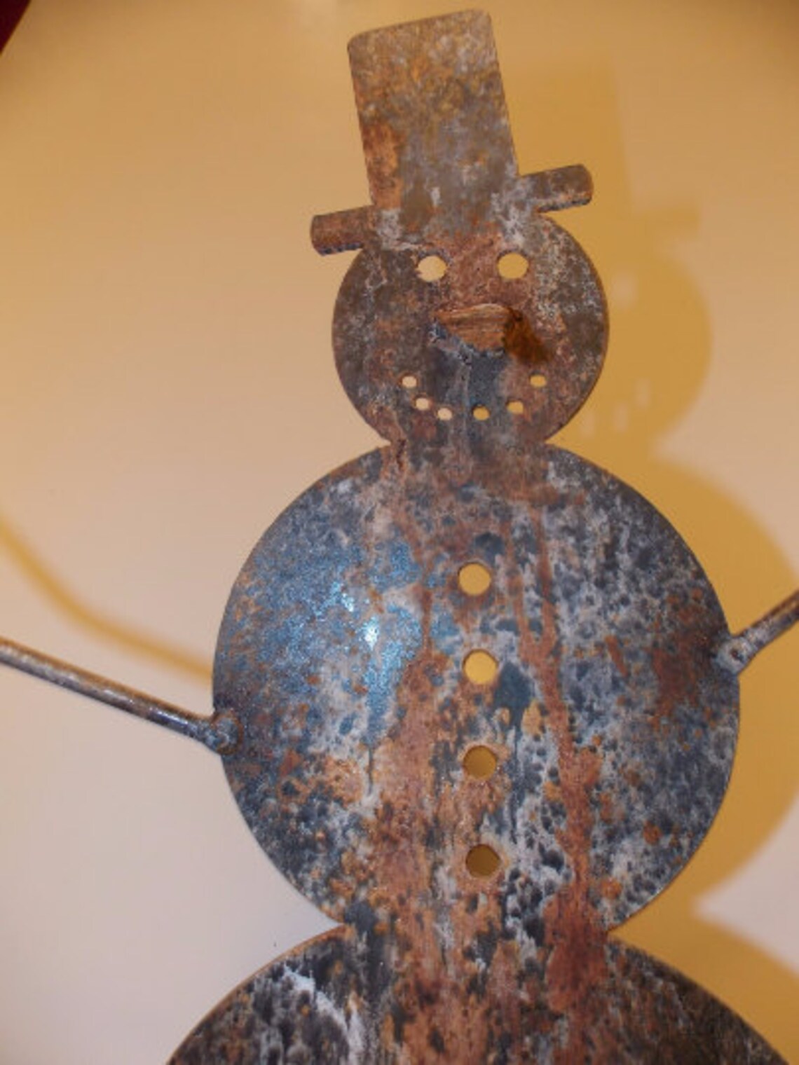 RUSTY the SNOWMAN Custom 18 Metal Art Free Standing - Etsy